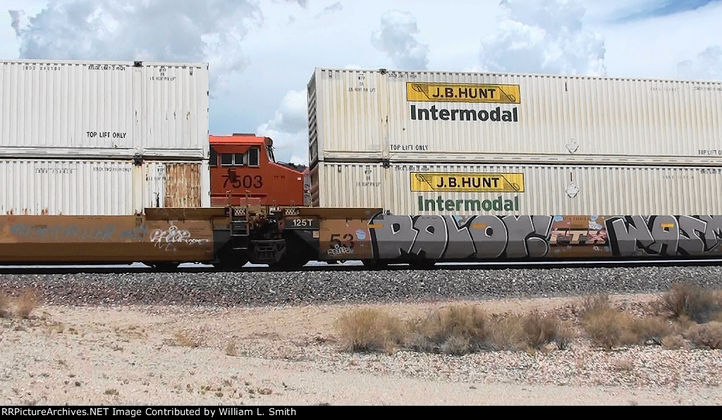 WB Intermodal Frt -2- at Goffs CA -4